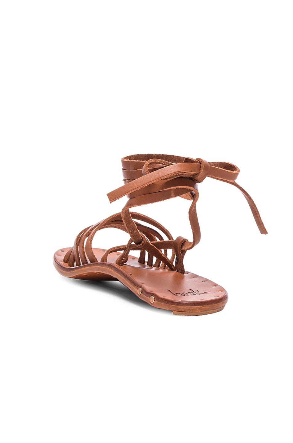 Beek Leather Heron Sandals in Tan | FWRD