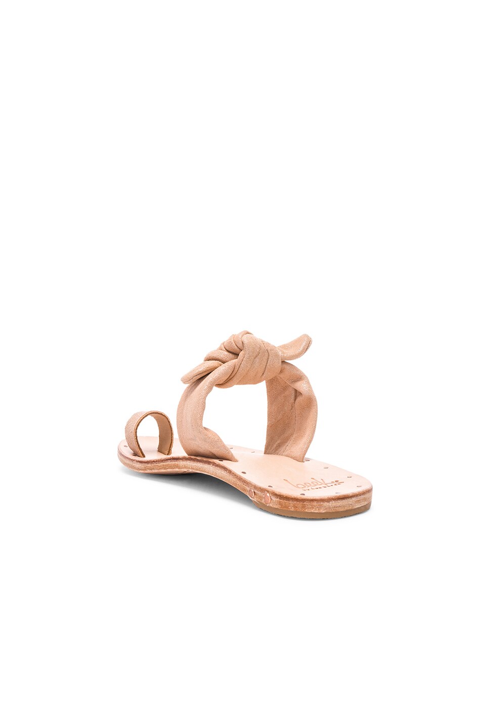 Beek Lory Sandal in Metallic Apricot & Tan | FWRD