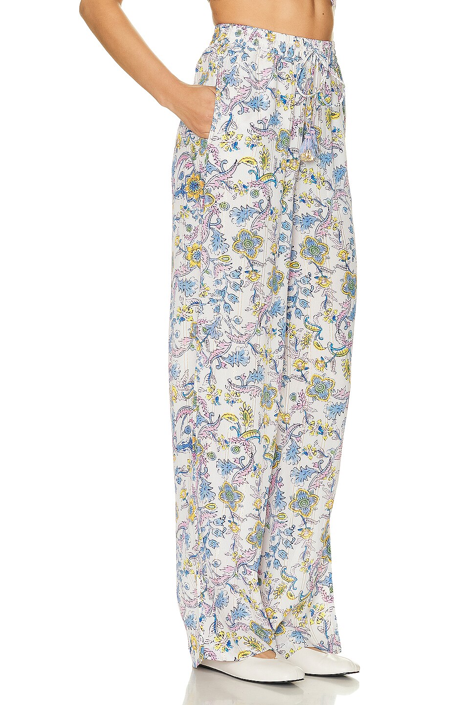 HEMANT AND NANDITA Vana Long Pant in White | FWRD