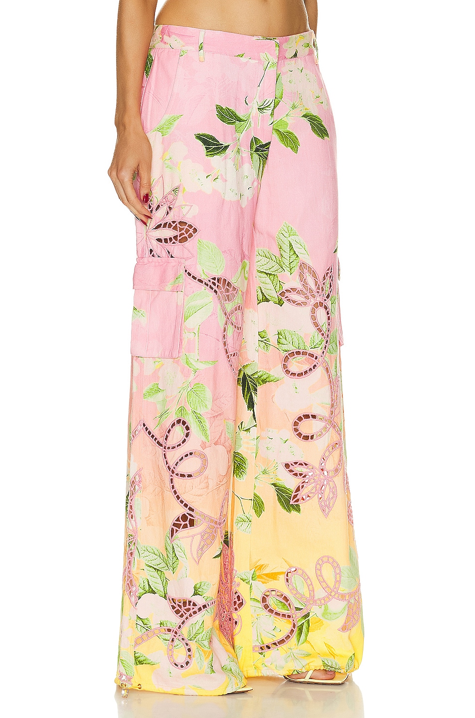 HEMANT AND NANDITA Pakhi Cargo Pant in Ombre | FWRD