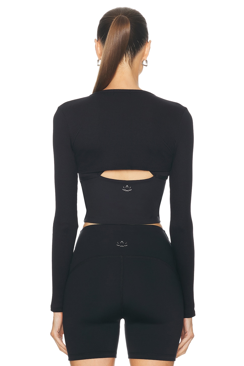 Beyond Yoga Formation Shrug in Black | FWRD