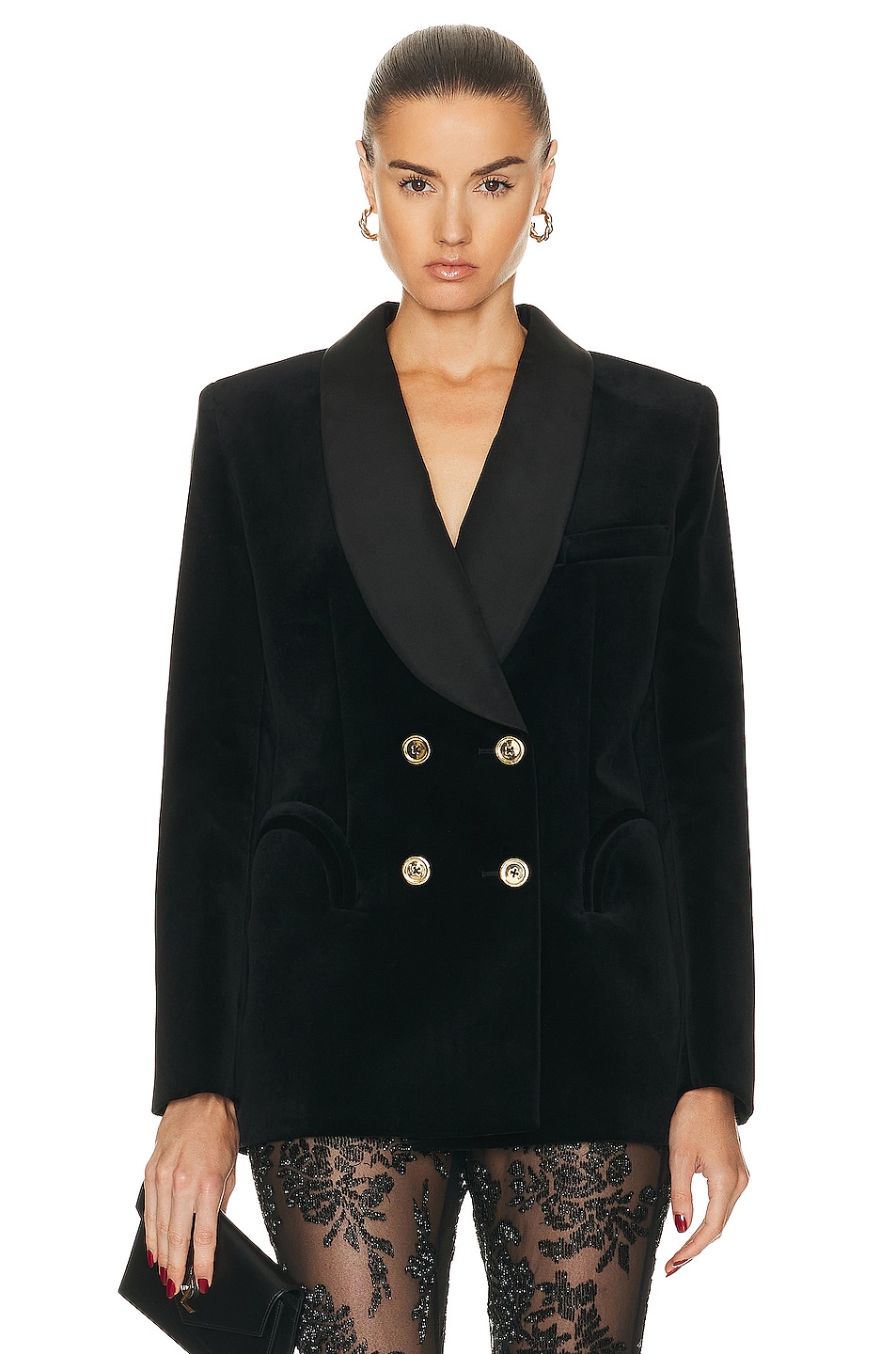Blaze Milano Jealousy Black Heart Smoking Blazer in Black | FWRD