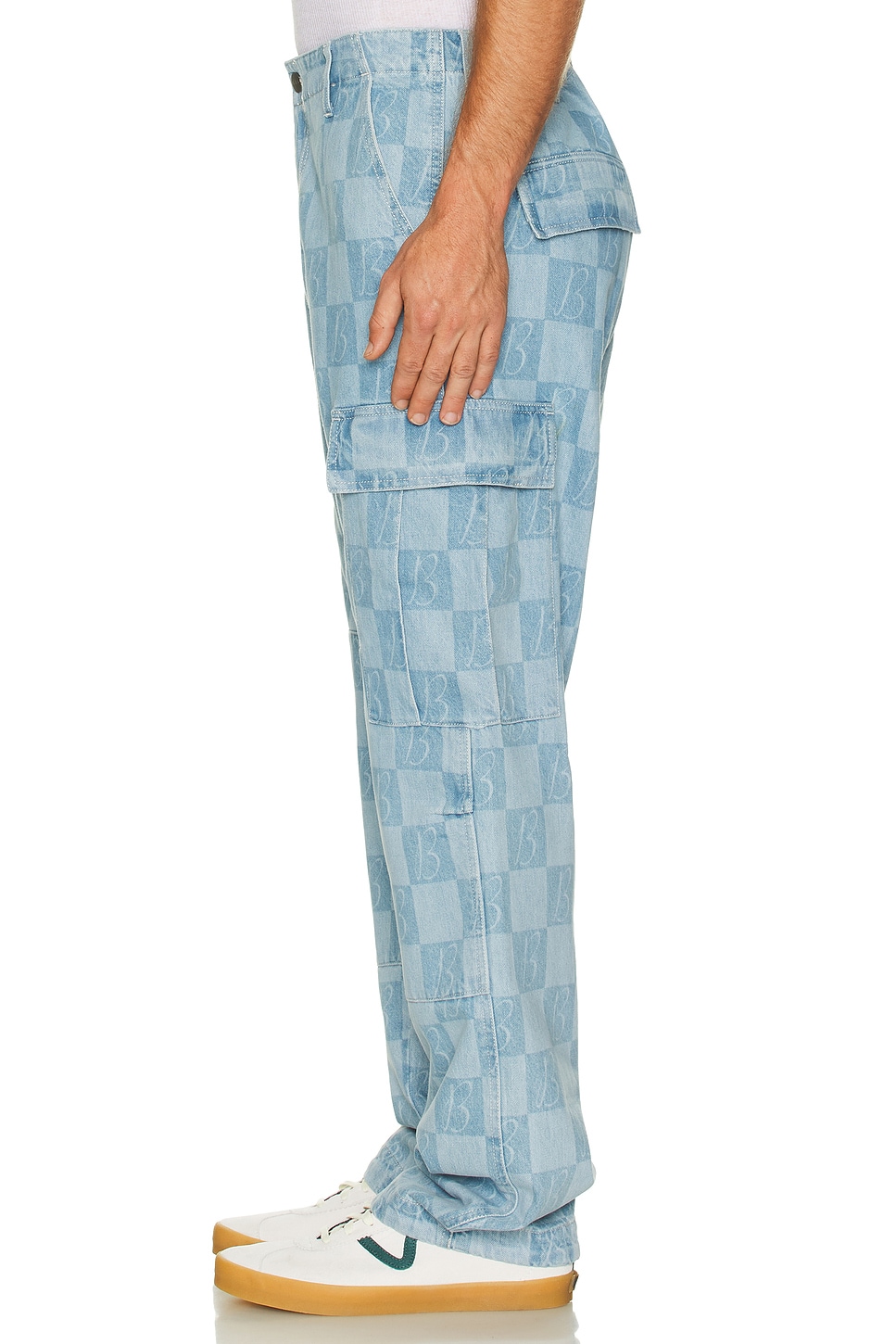 Blue Sky Inn Denim Cargo Jeans in Blue Denim | FWRD