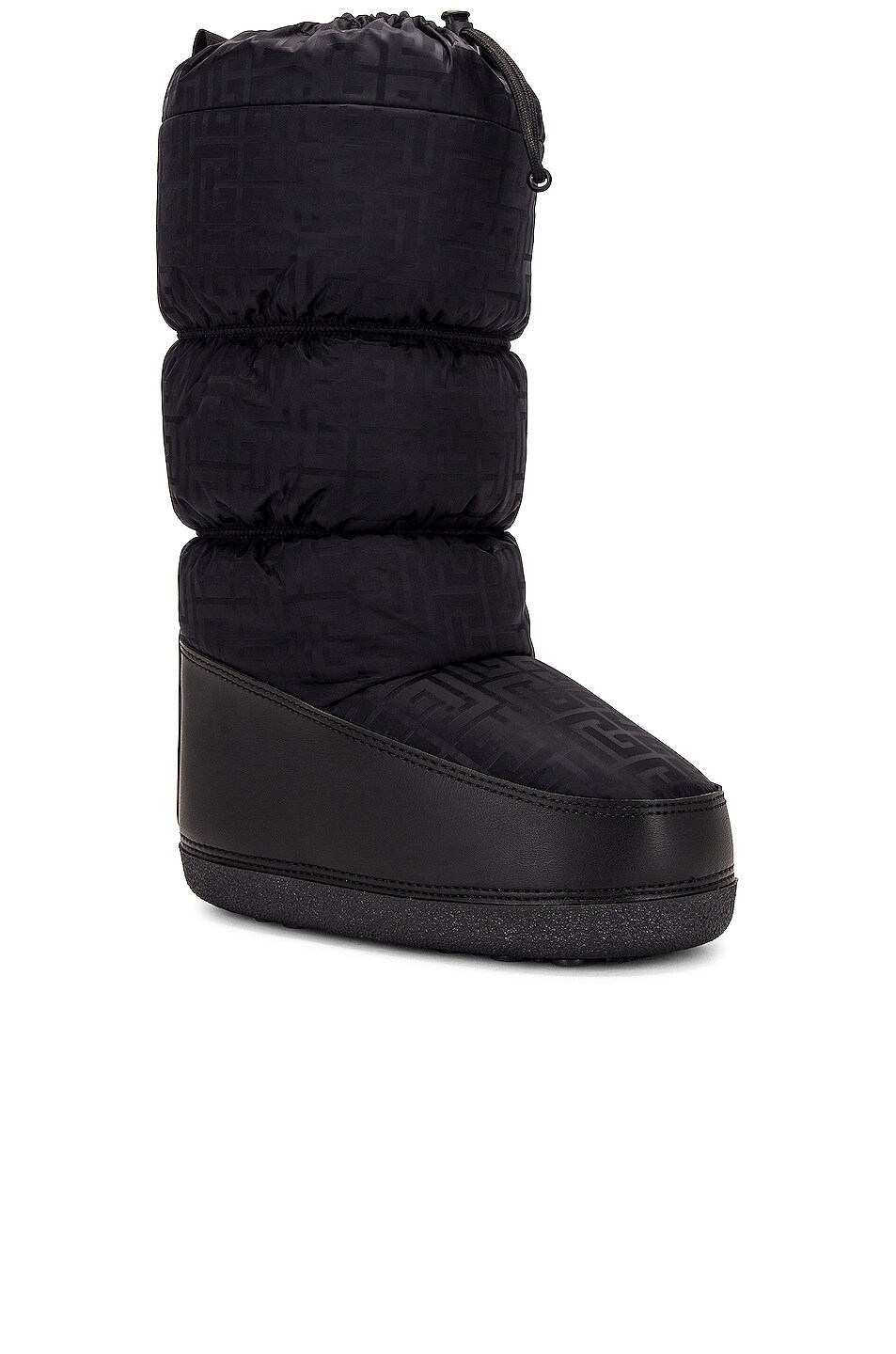 BALMAIN After Ski Monogram Boot in Noir | FWRD