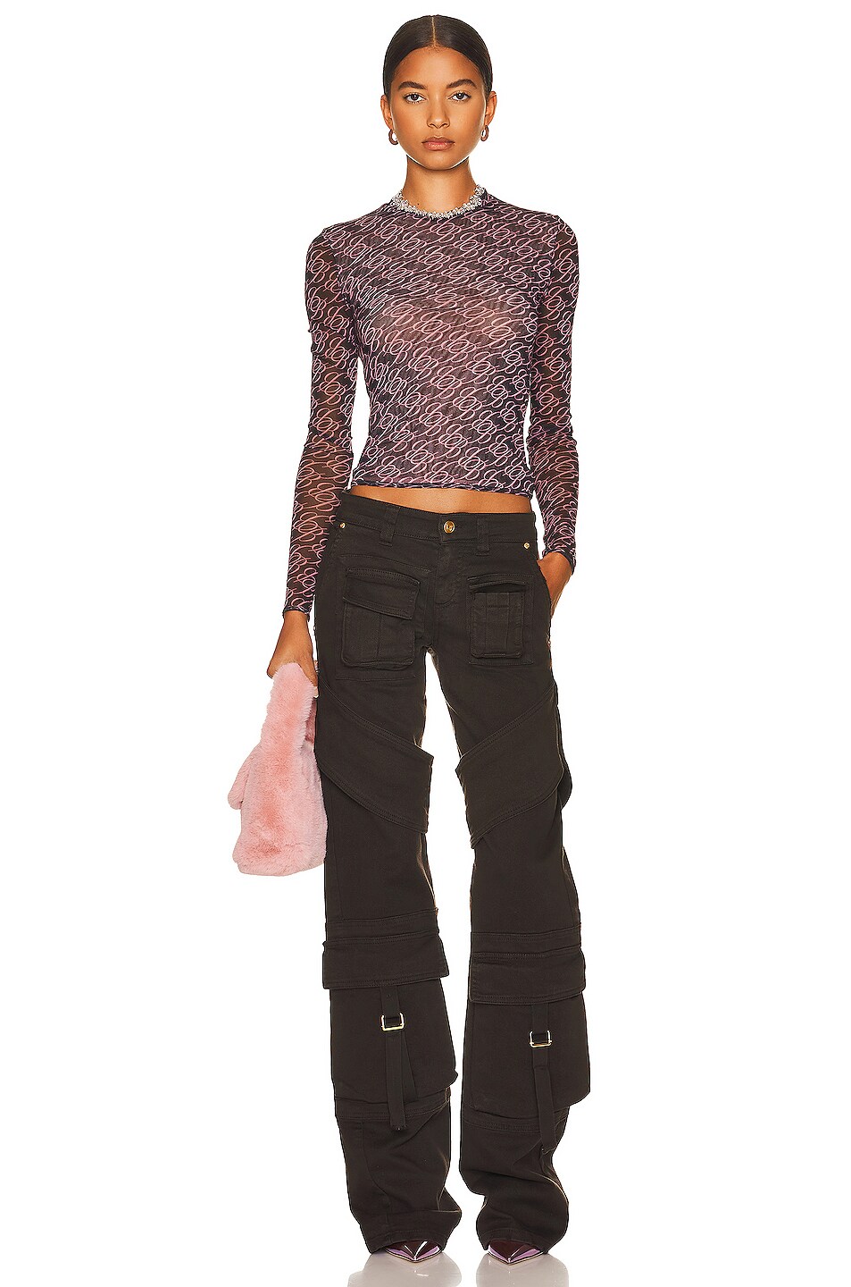 Blumarine Cargo Jean in Testa Di Moro | FWRD