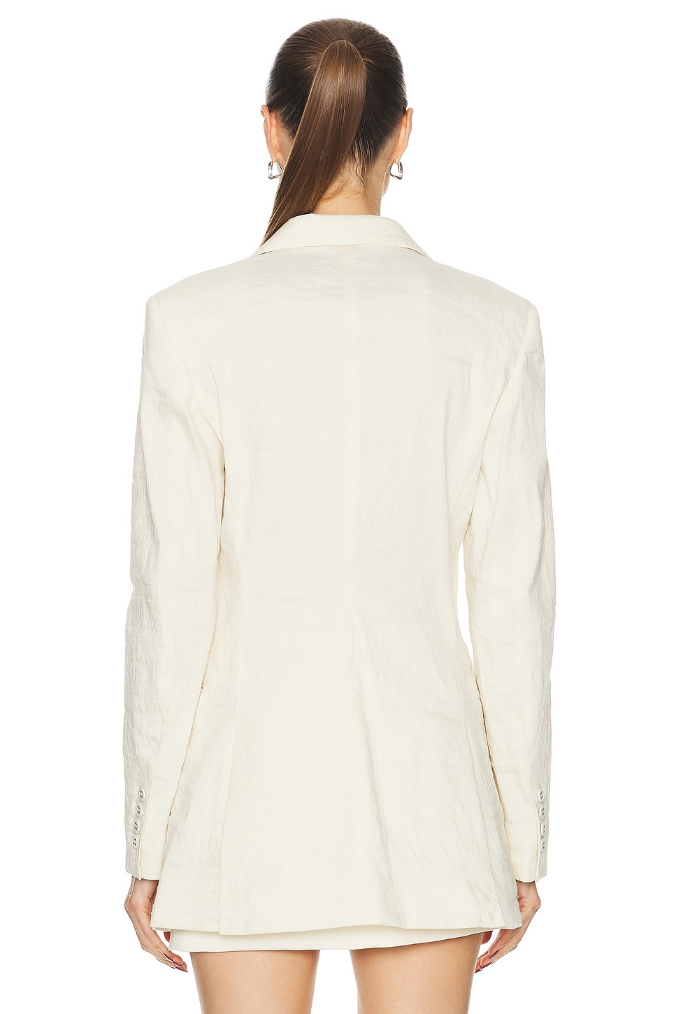 Brandon Maxwell The Jemma Notched Lapel Jacket With Fitted Waist in ...