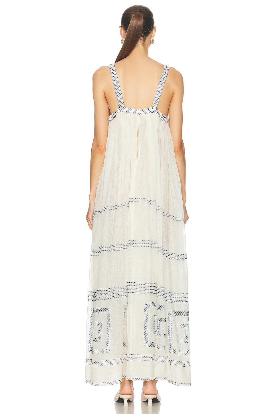 BODE Tile Stitch Dress in Multi | FWRD