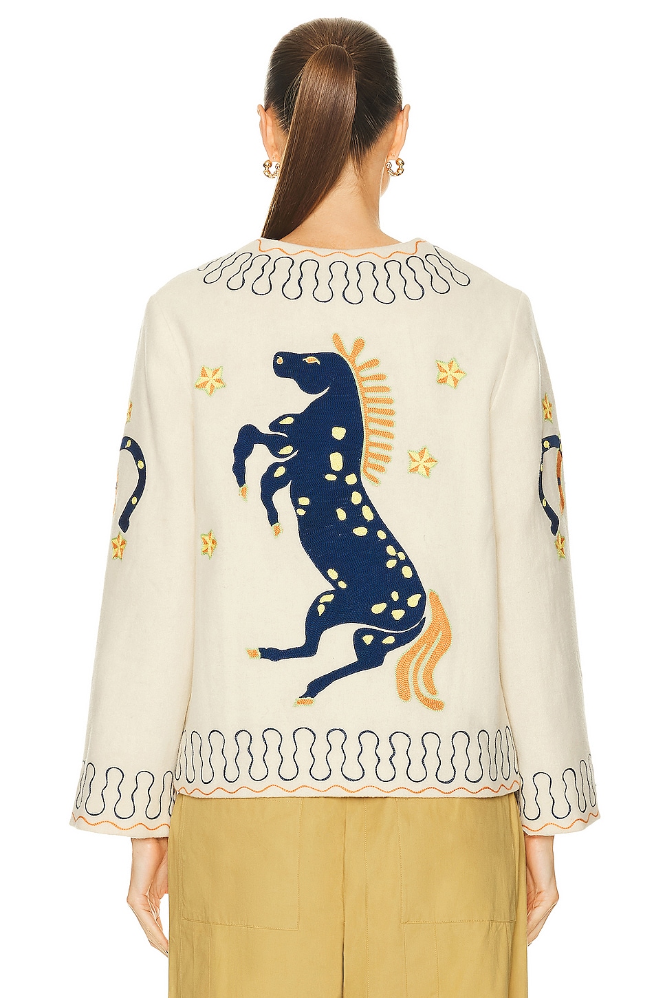 BODE Winter Stallion Jacket in Cream Multi | FWRD