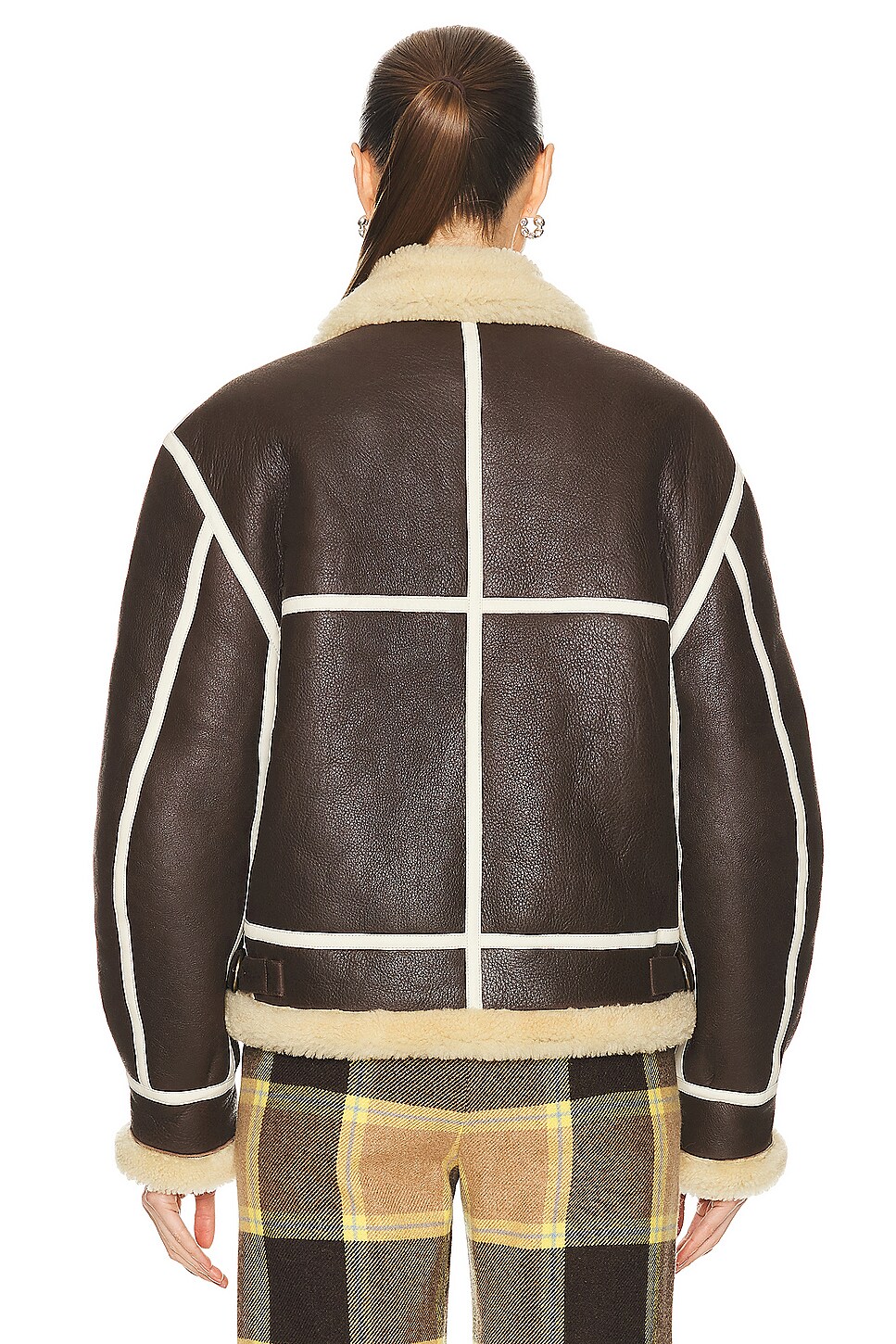 BODE Aviator Shearling Jacket in Brown | FWRD