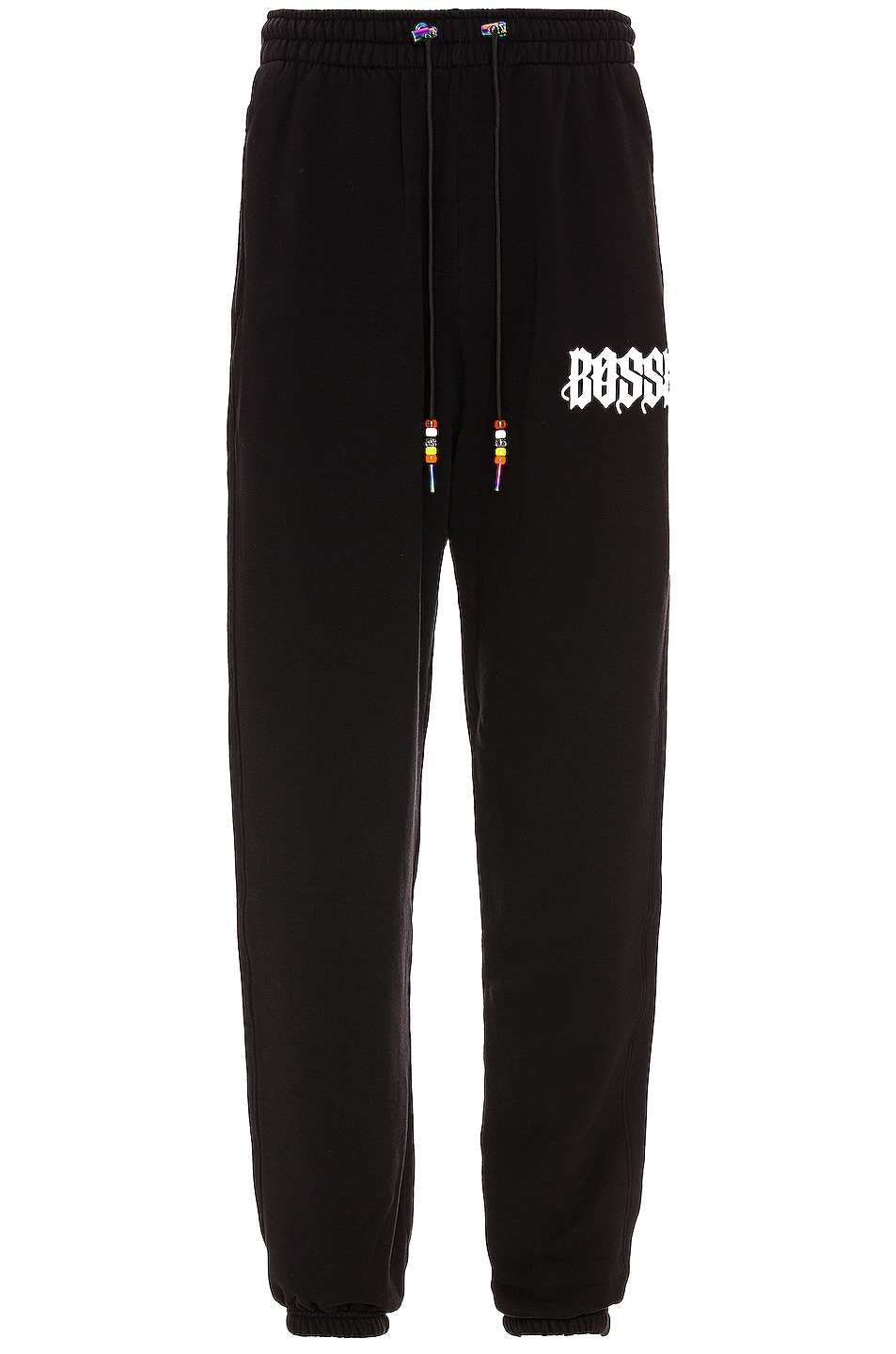 Bossi Logo Sweatpant in Black | FWRD