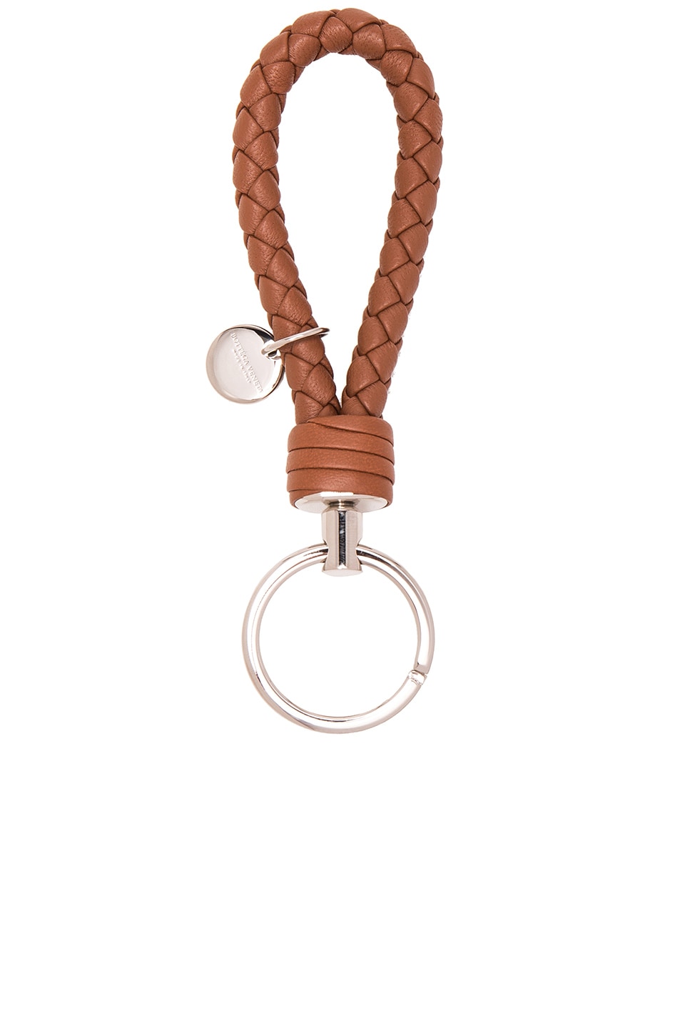 Bottega Veneta Leather Key Ring in Toscana | FWRD