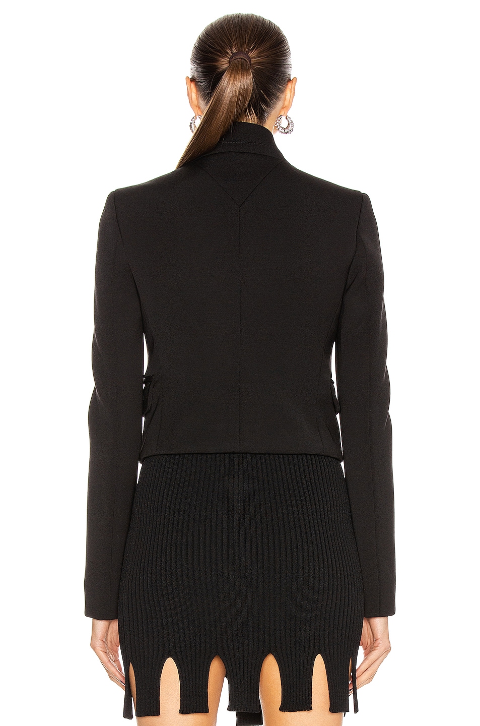 Bottega Veneta Double Canvas Wool Jacket in Black | FWRD