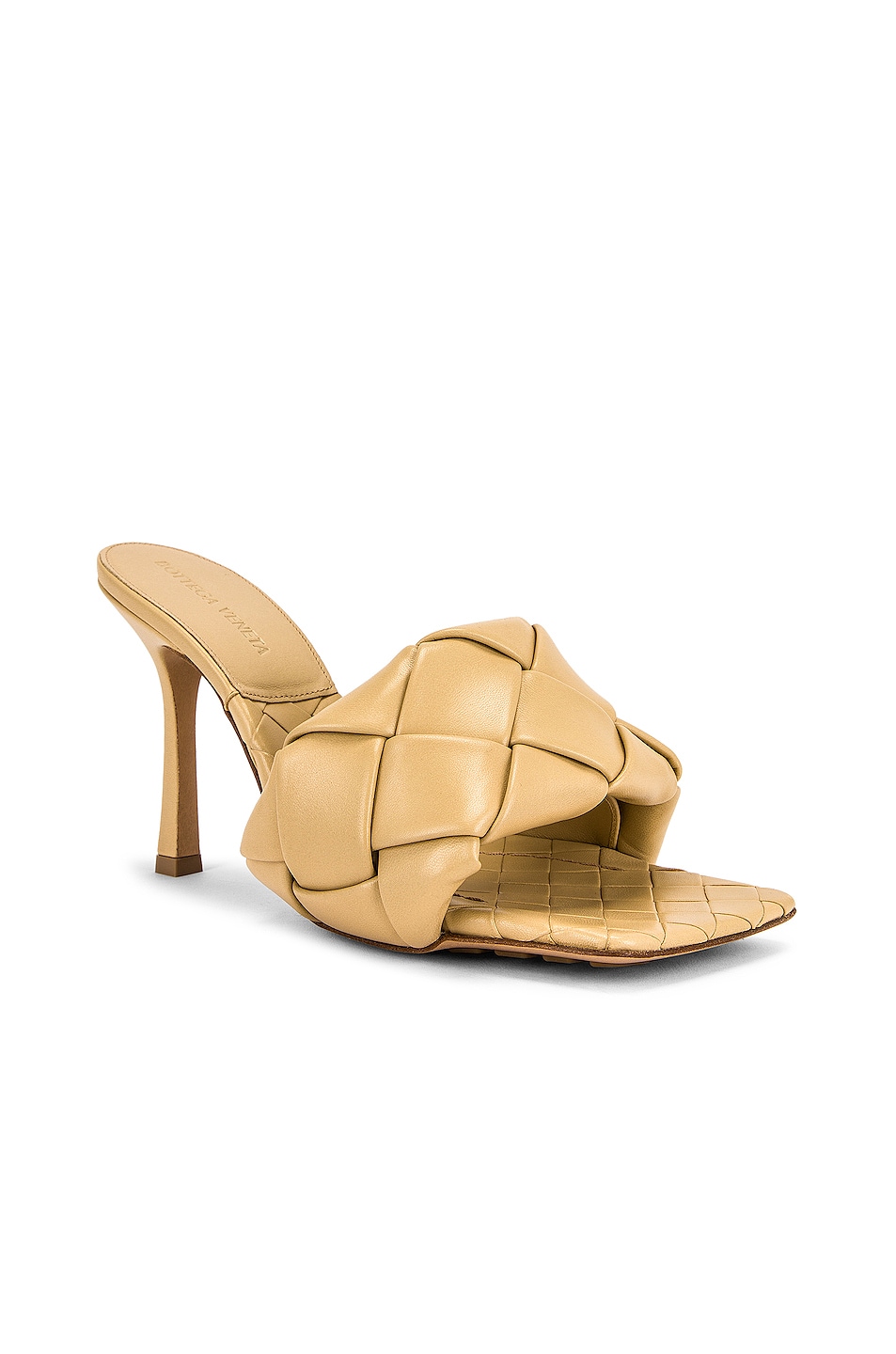 Bottega Veneta The Rubber Lido Sandals in Cane Sugar | FWRD
