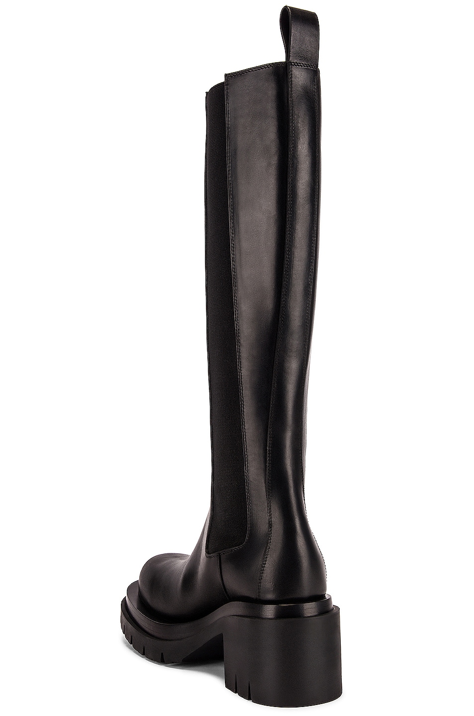 Bottega Veneta Lug High Top Chelsea Boots in Black | FWRD