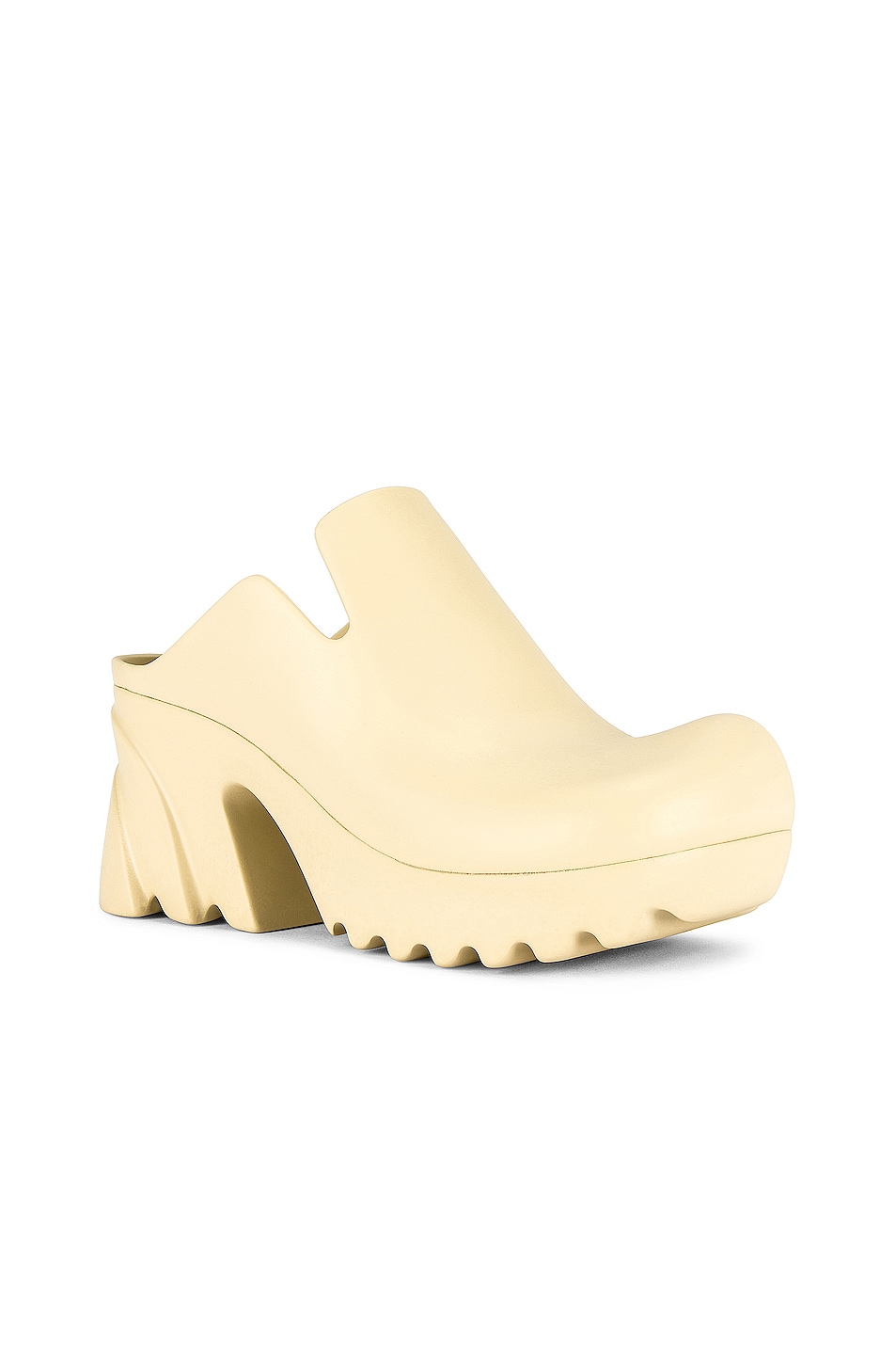 Bottega Veneta Rubber Flash Clogs in Tapioca | FWRD