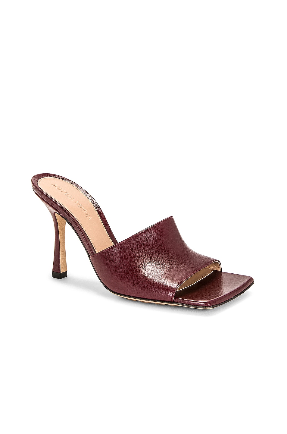 Bottega Veneta Stretch Mule Sandal in Merlot | FWRD