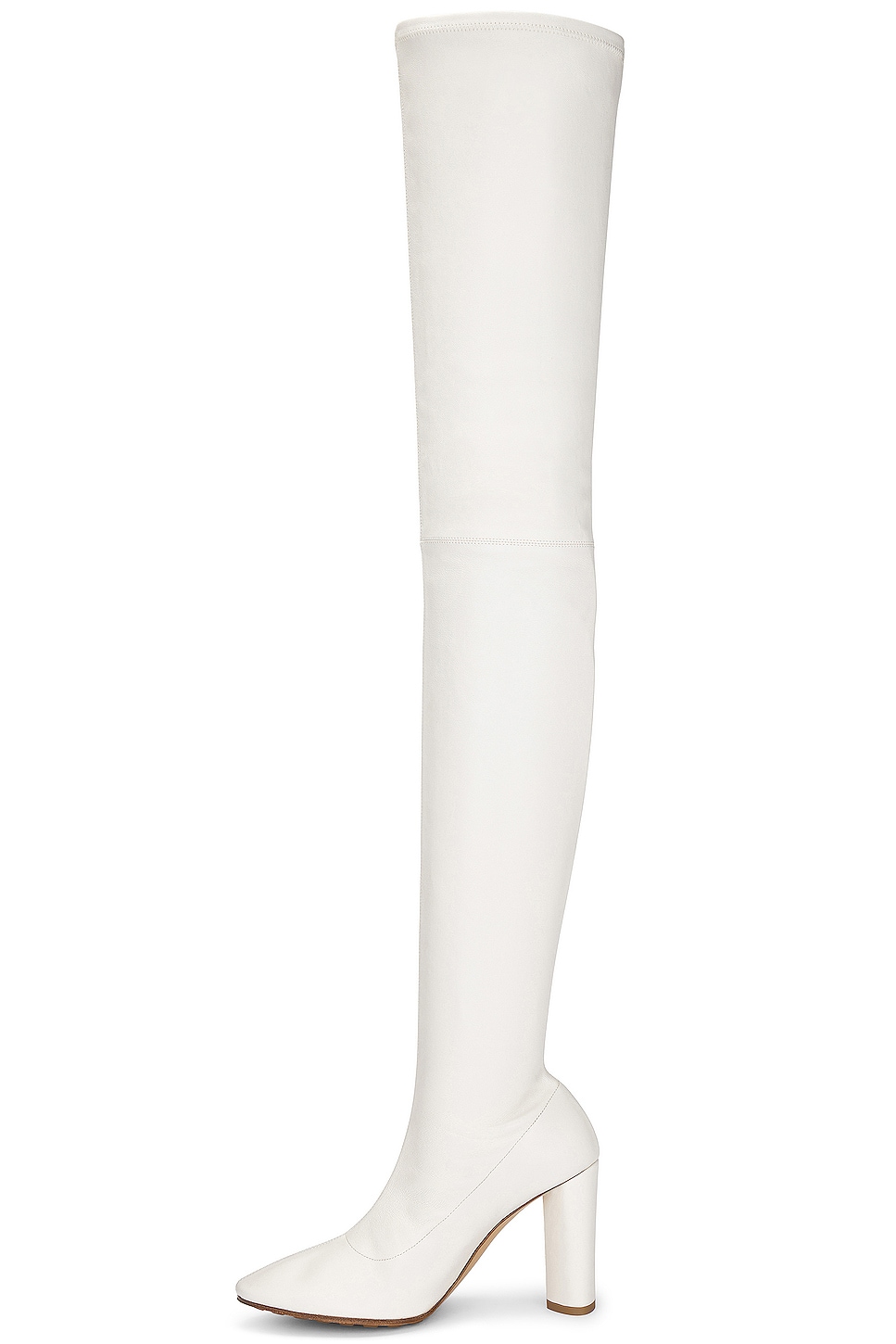 Bottega Veneta Tripod Thigh High Boot in White | FWRD