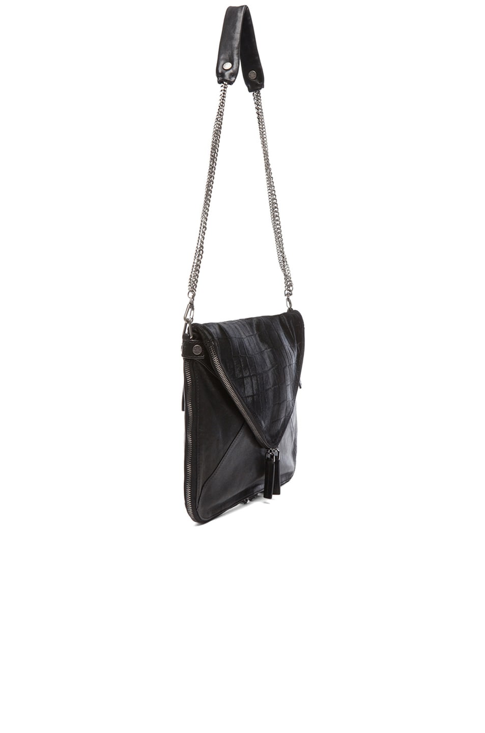 Boyy Croc Slash Bag in Black | FWRD