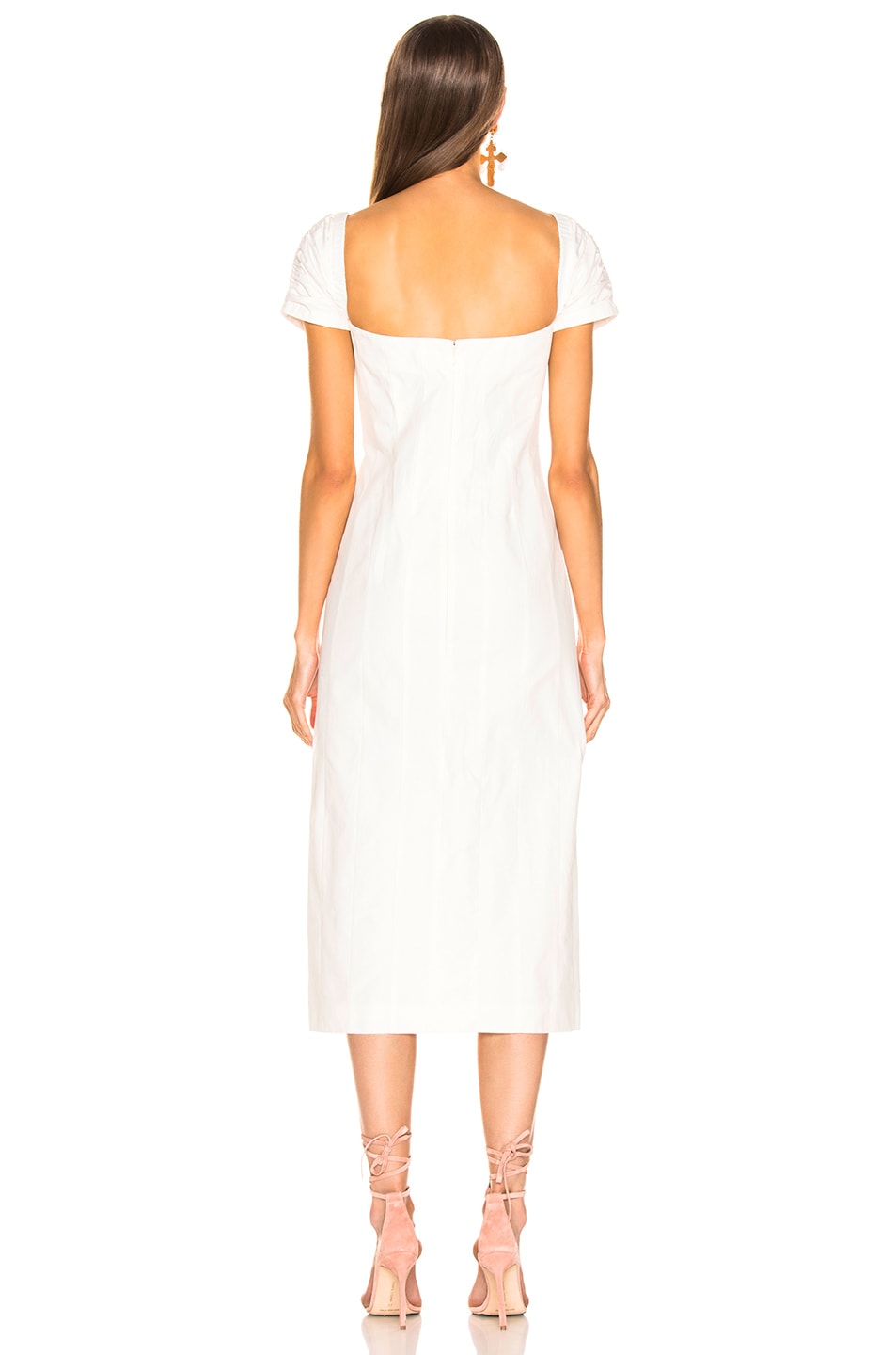 Brock Collection Square Neck Dress in Natural | FWRD