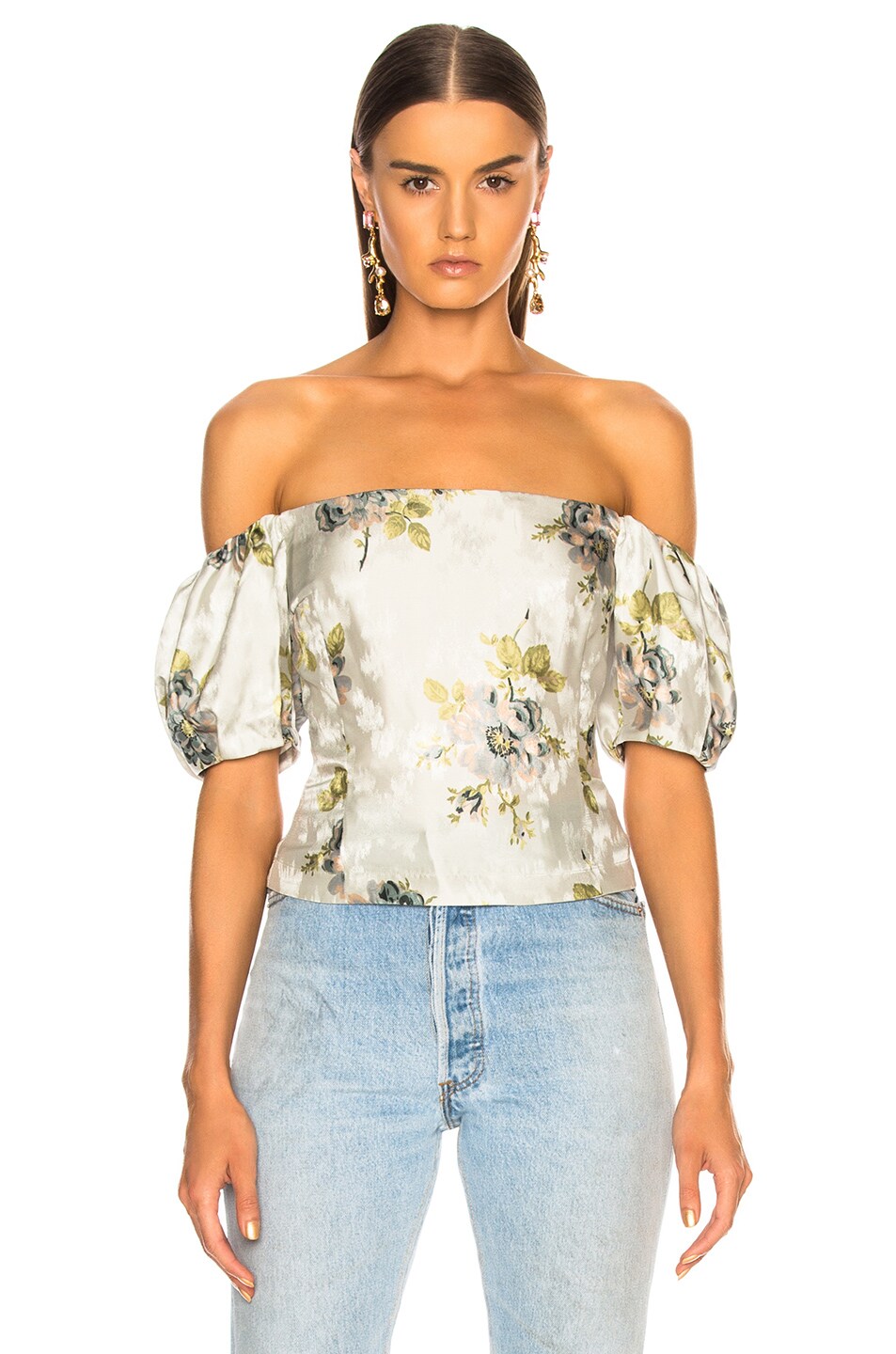 Brock Collection Boie Blouse in Blue Multicolor | FWRD