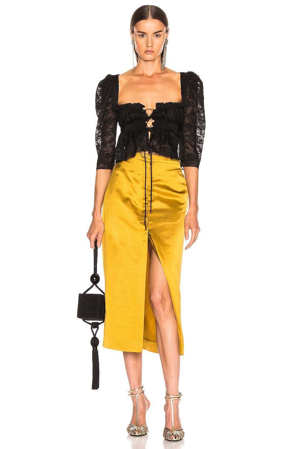 Brock Collection October Ladies Blouse in Black | FWRD
