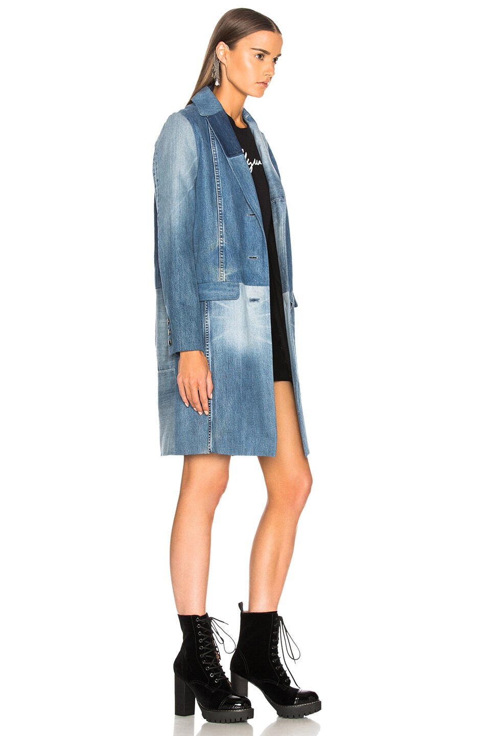 BEAU SOUCI Hendrix Coat in Blue | FWRD