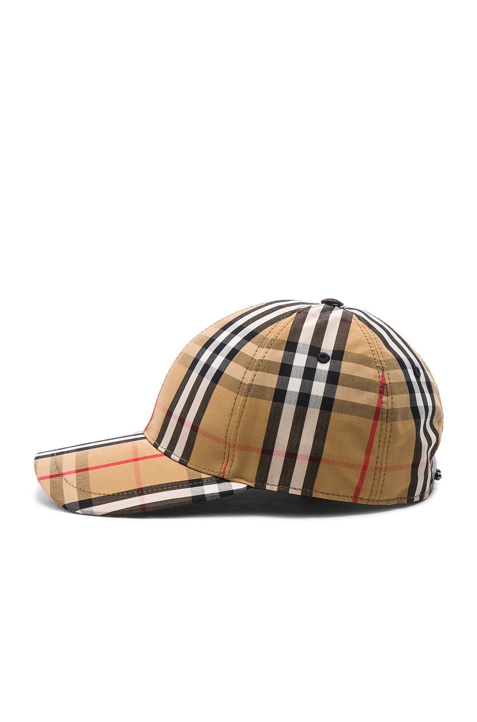 Burberry Vintage Check Baseball Cap in Antique Yellow Check | FWRD