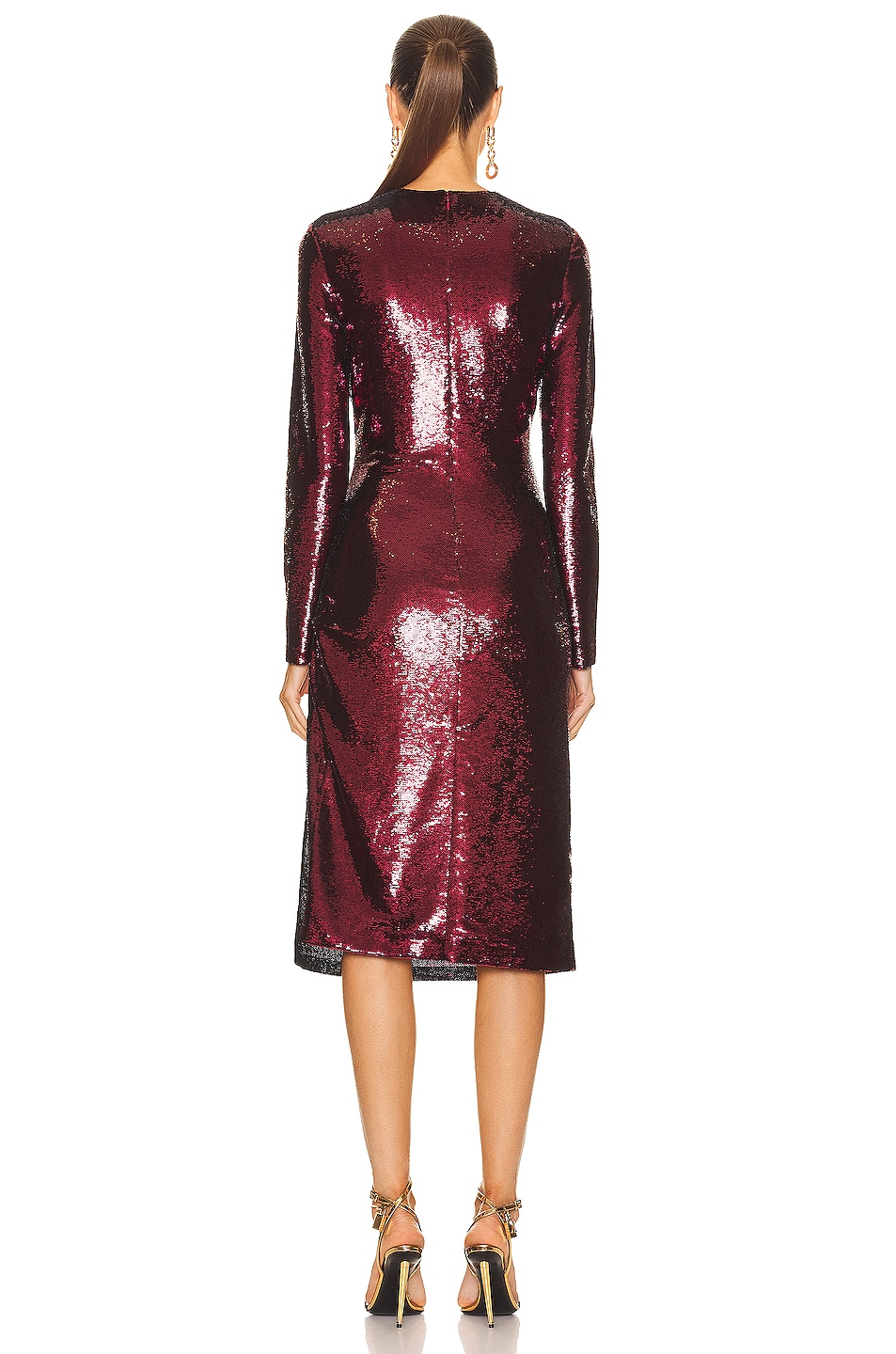 Burberry Aurora Dress in Deep Mulberry | FWRD