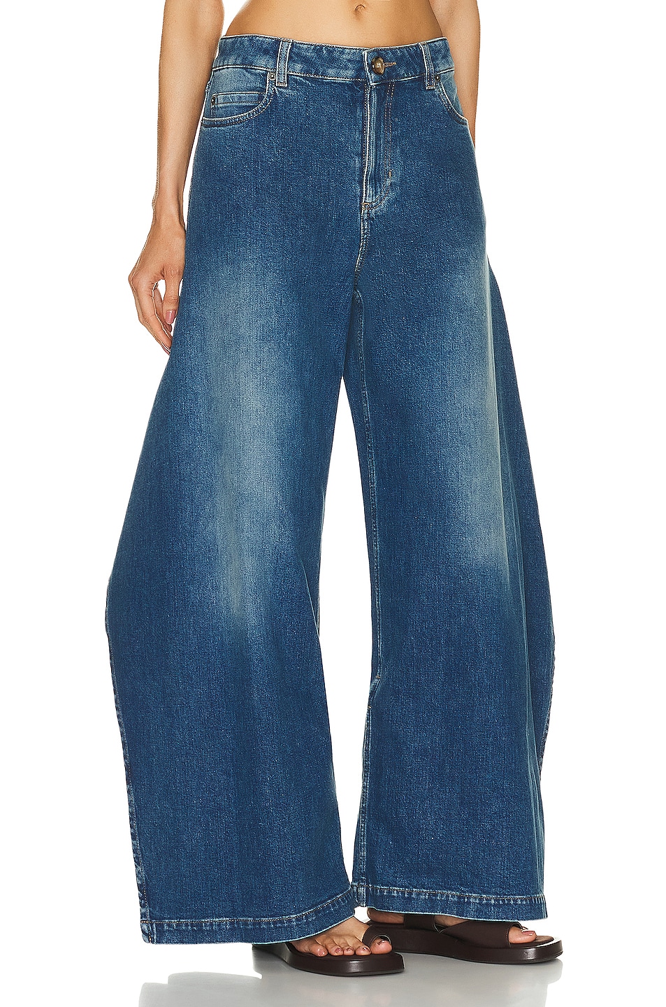 Burberry Baggy Jean in Deep Slate Blue | FWRD