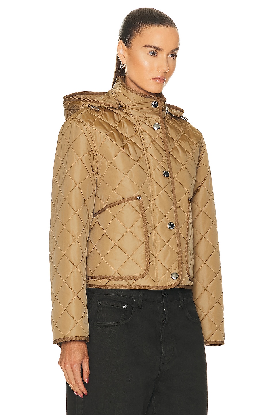 Burberry Quilted Jacket in Archive Beige | FWRD