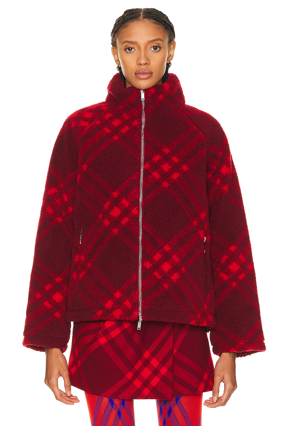 Burberry Fleece Jacket in Ripple IP Check | FWRD