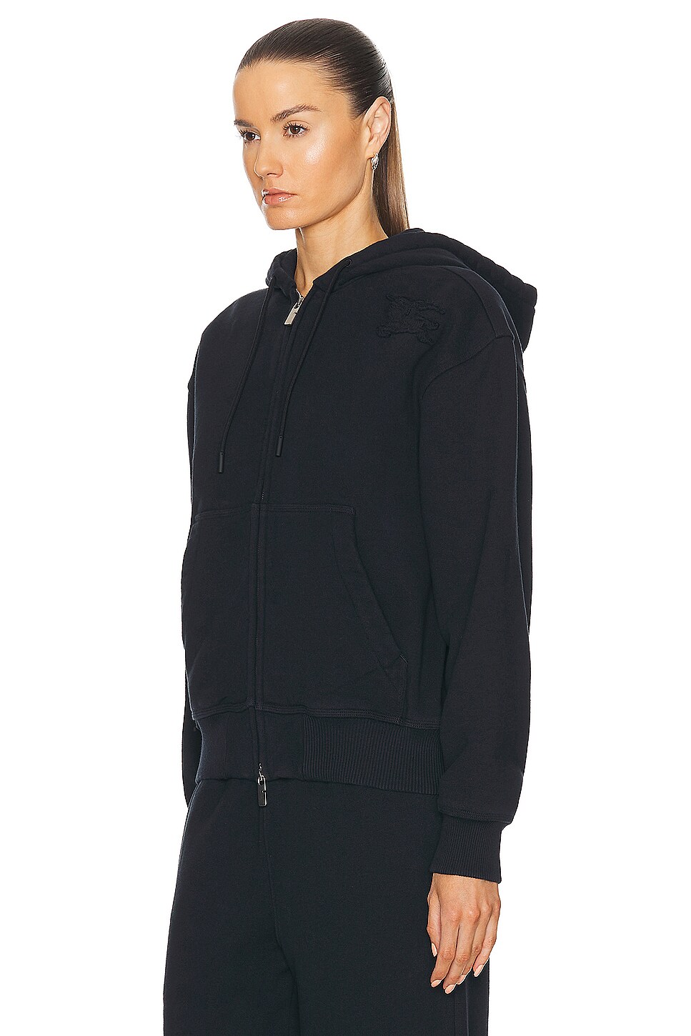 Burberry Zip Up Jacket in Black | FWRD