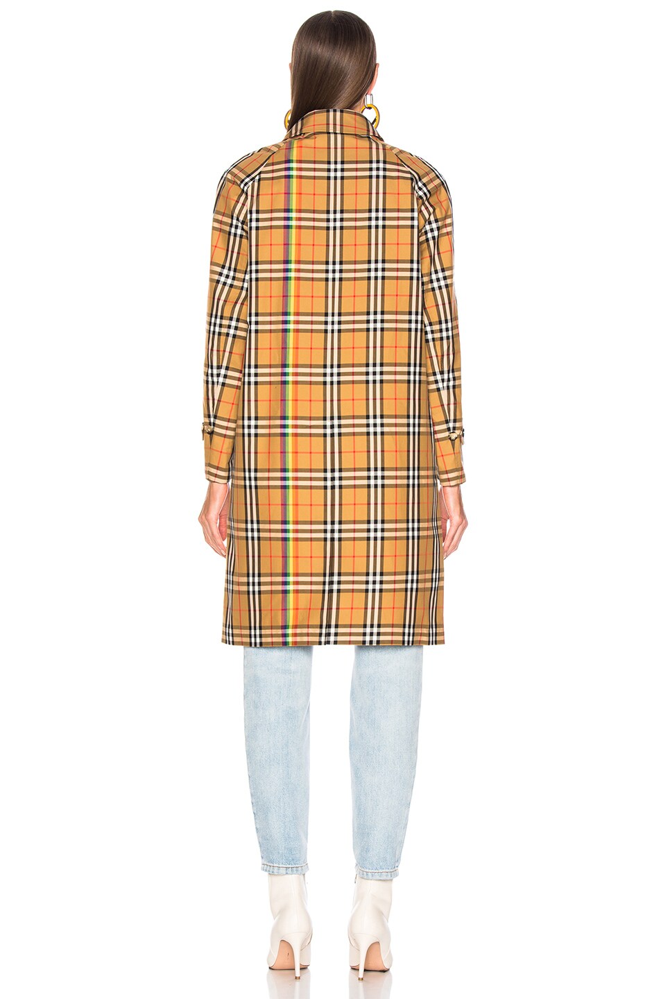 Burberry Clayborne Coat in Multicolor Rainbow | FWRD