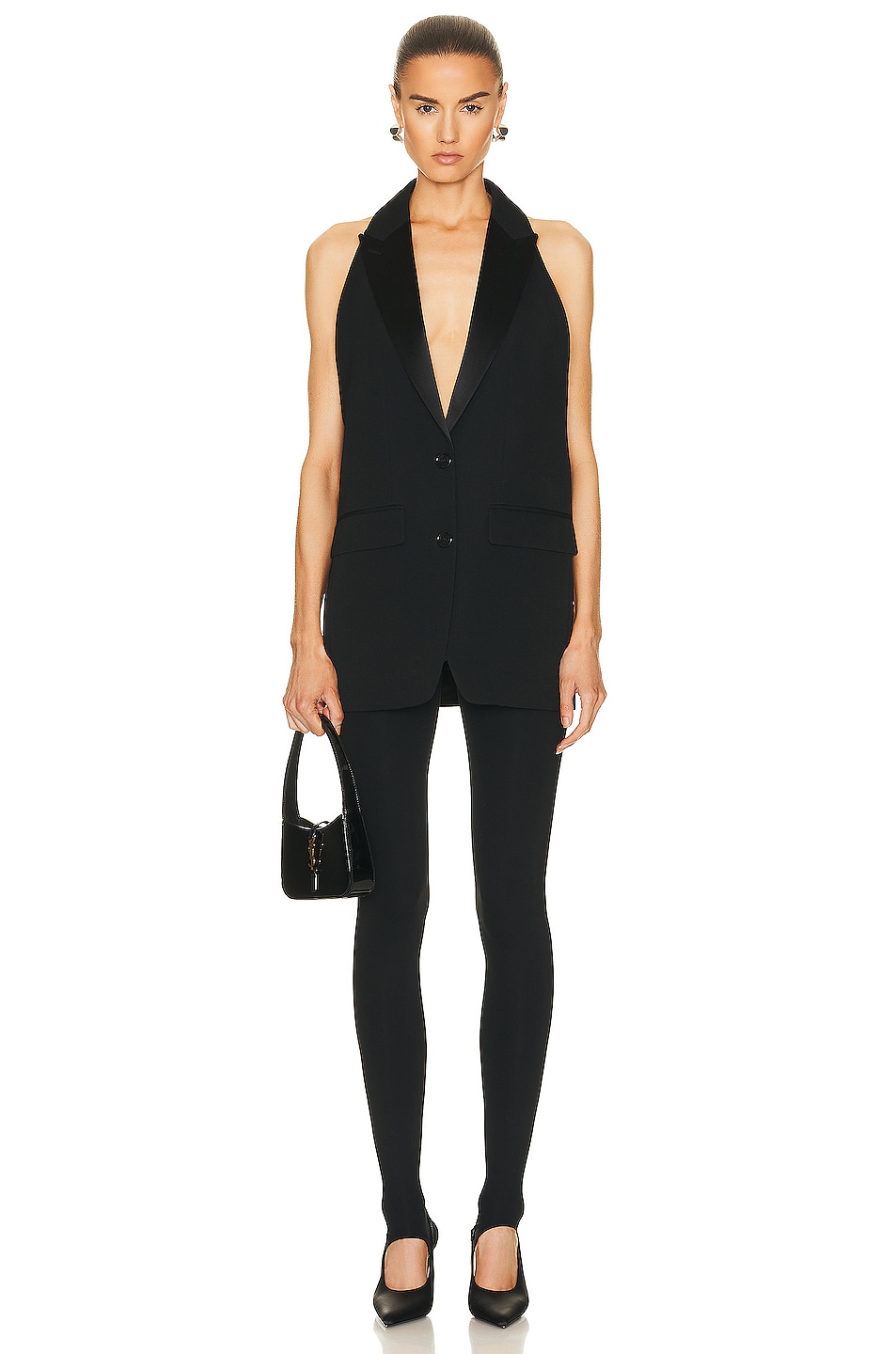 Burberry Halter Vest Top in Black | FWRD