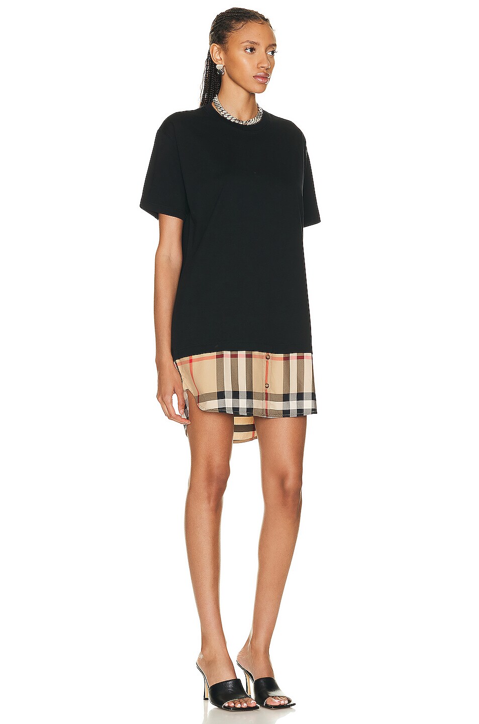 Burberry Eden Check Shirt in Black | FWRD