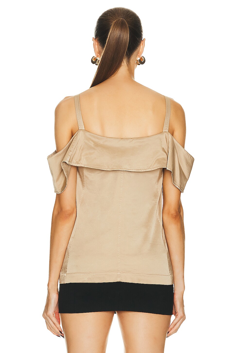 Burberry Draped Trench Top in Soft Fawn | FWRD