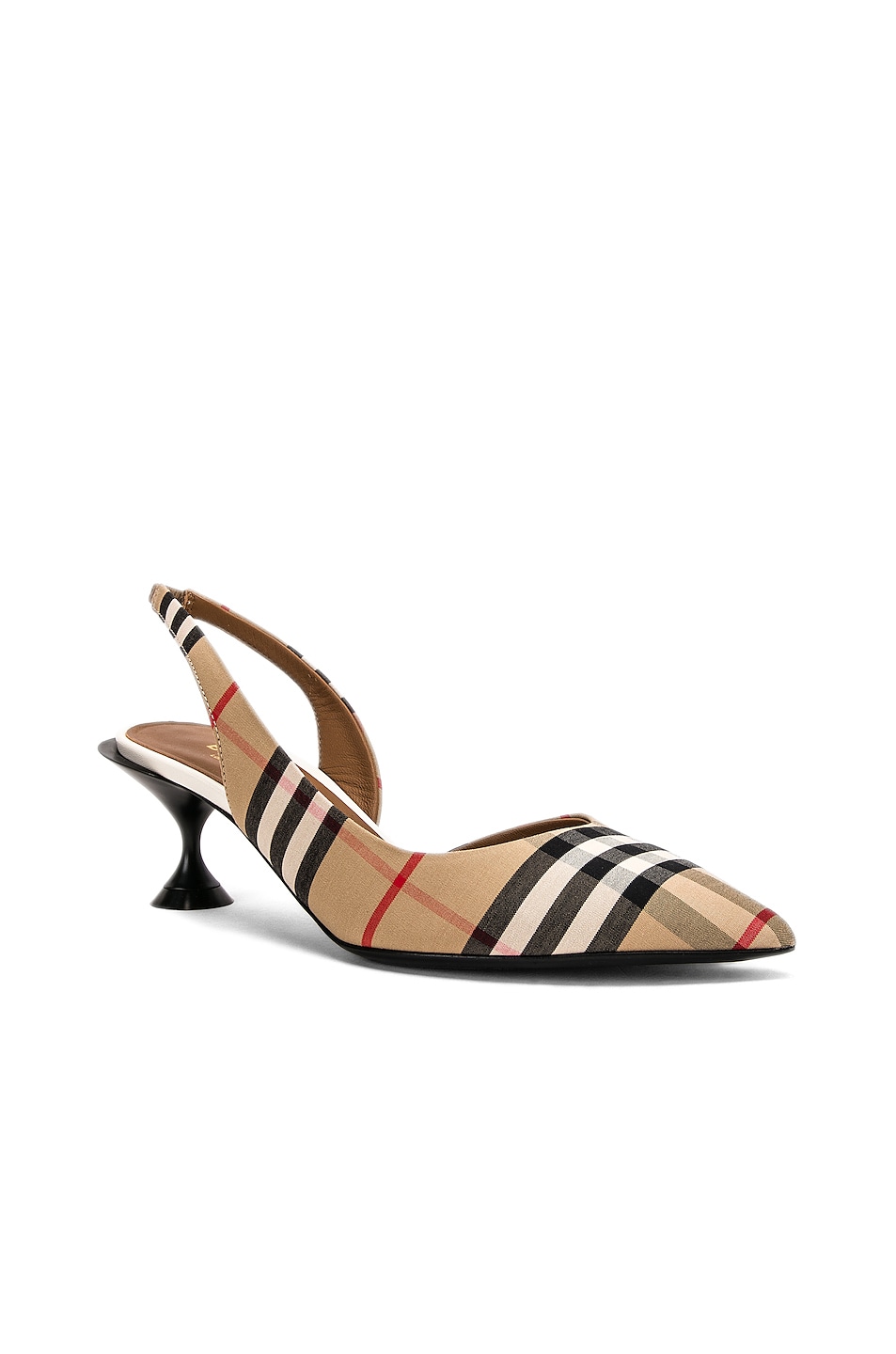 Burberry Leticia Kitten Heels in Archive Beige | FWRD