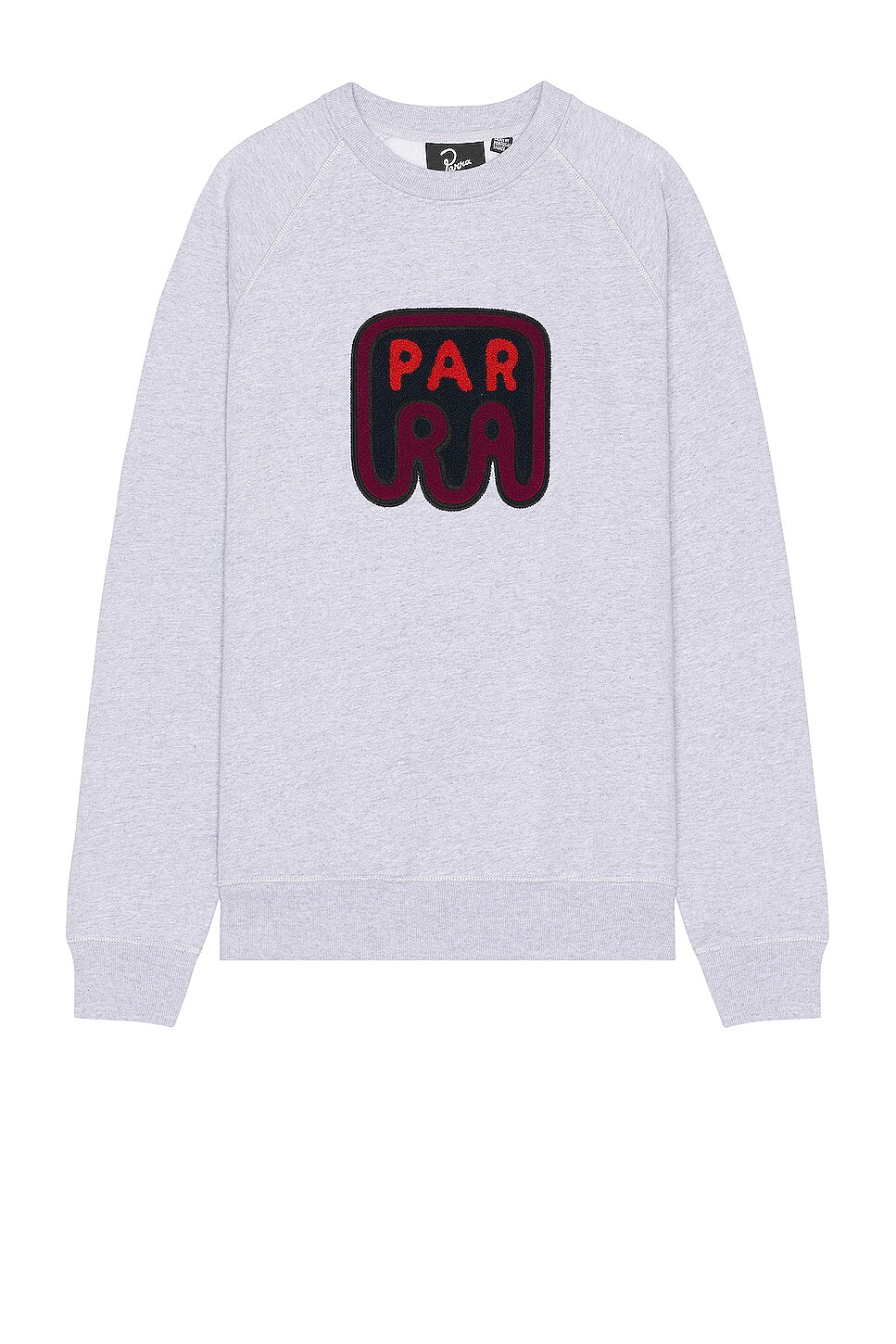 By Parra Fast Food Logo Crewneck in Heather Grey | FWRD