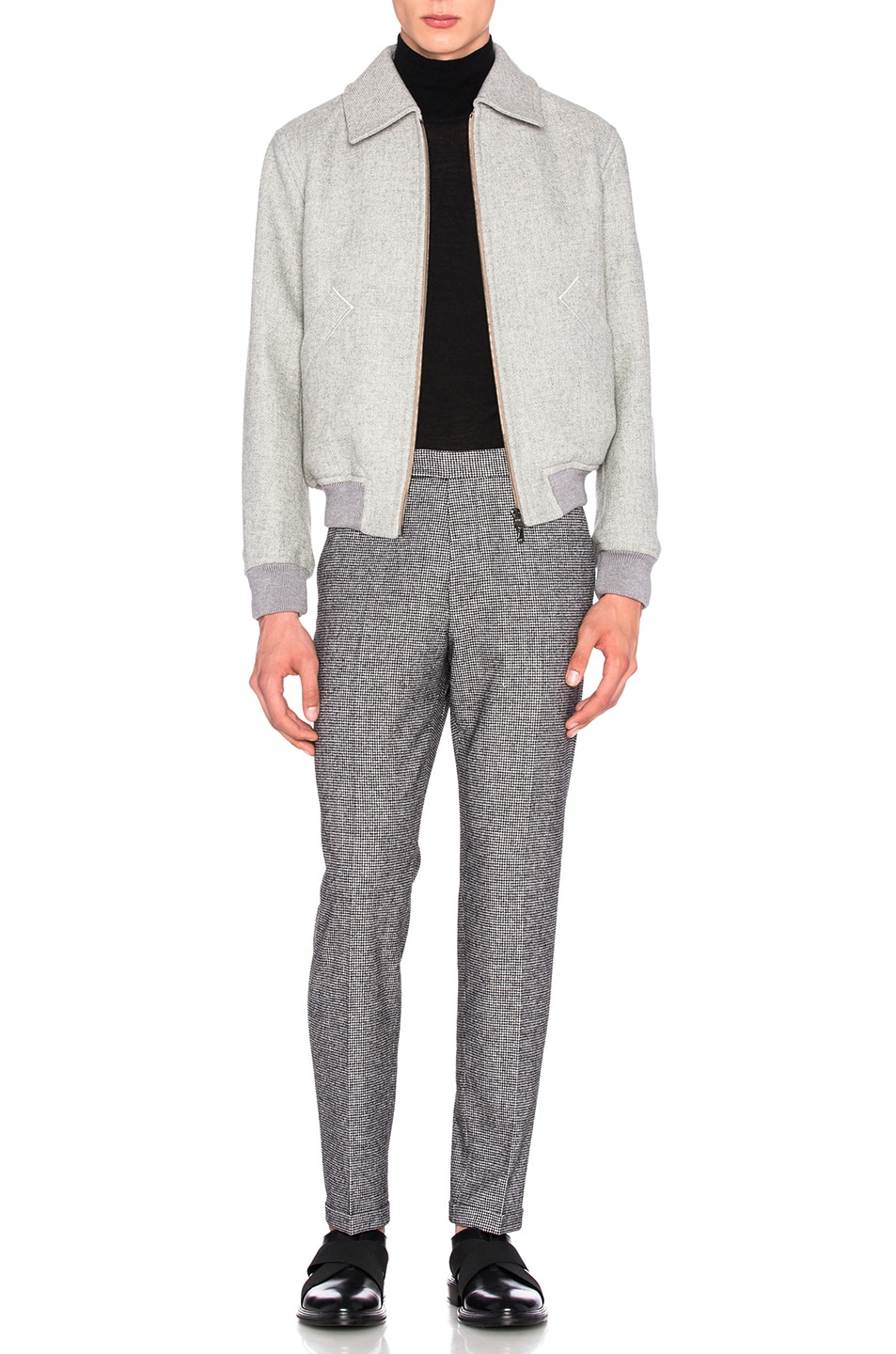 Carven Aviator Jacket in Light Grey | FWRD