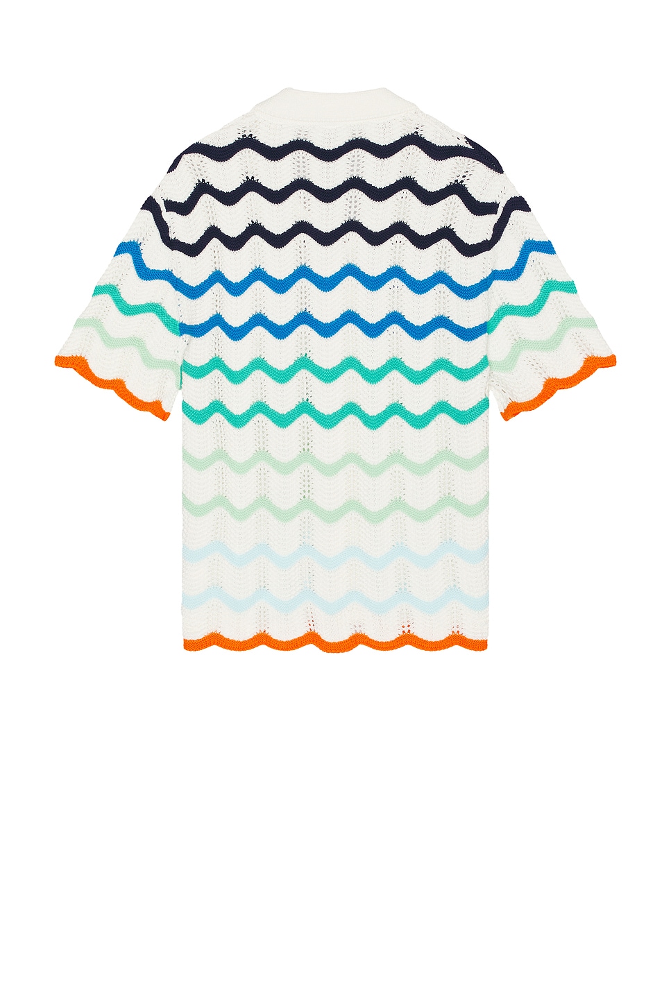 Casablanca Gradient Wave Texture Shirt in Wave | FWRD