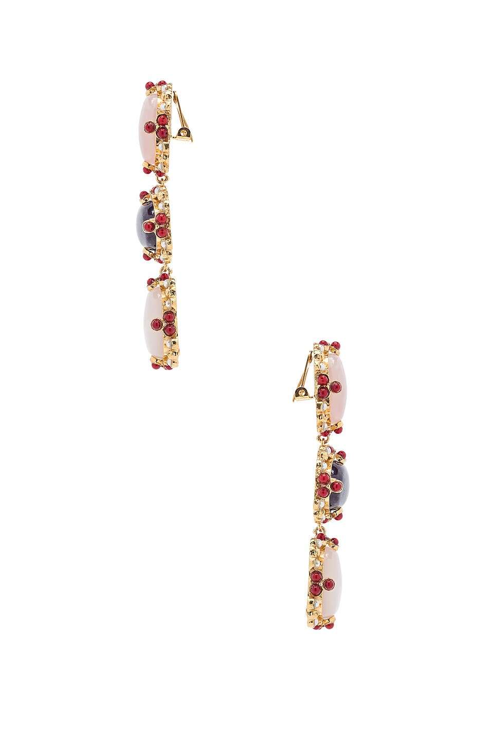 Christie Nicolaides Allegra Earrings in Rose Quartz | FWRD