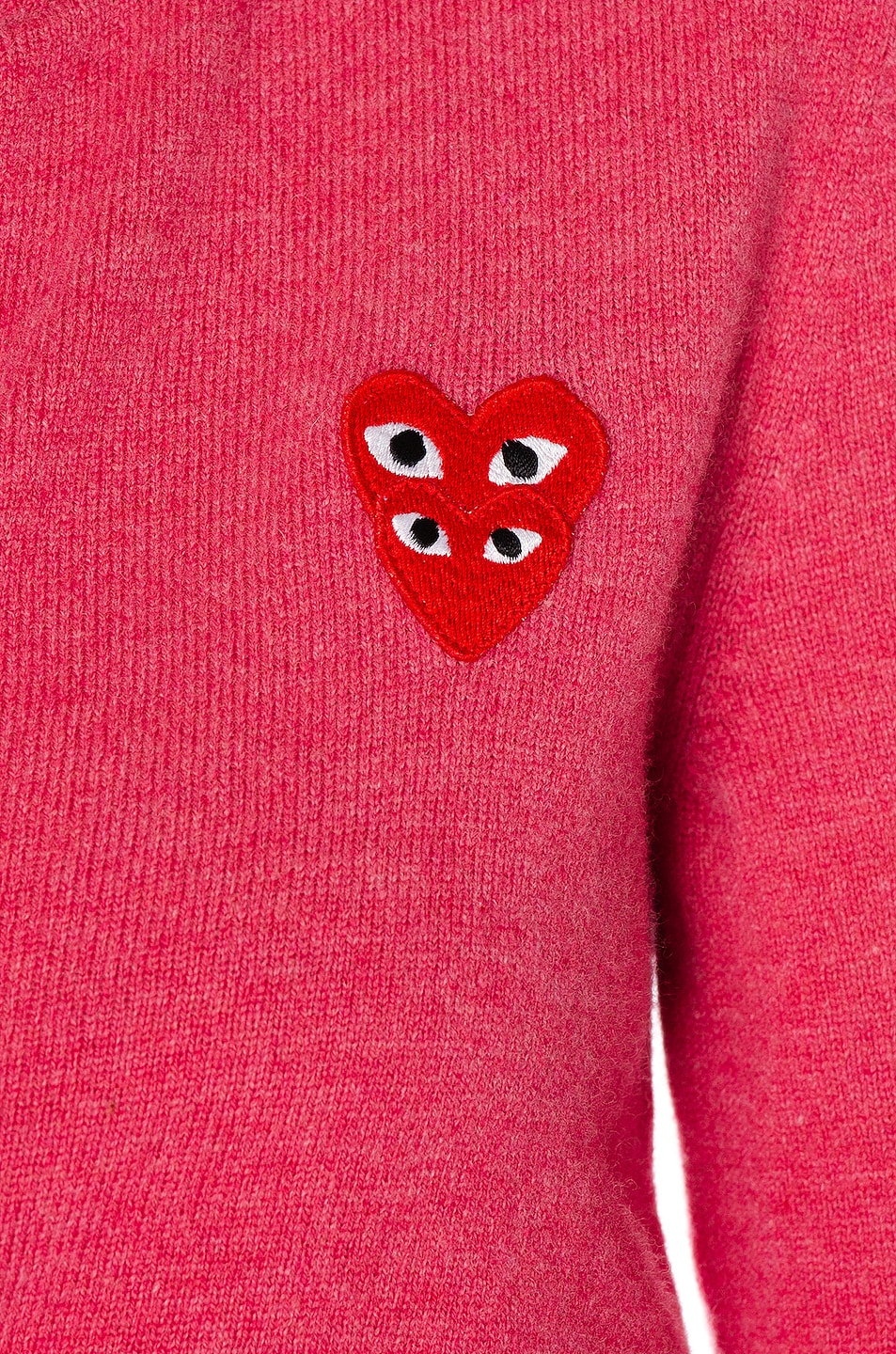 COMME des GARCONS PLAY Cardigan in Pink | FWRD