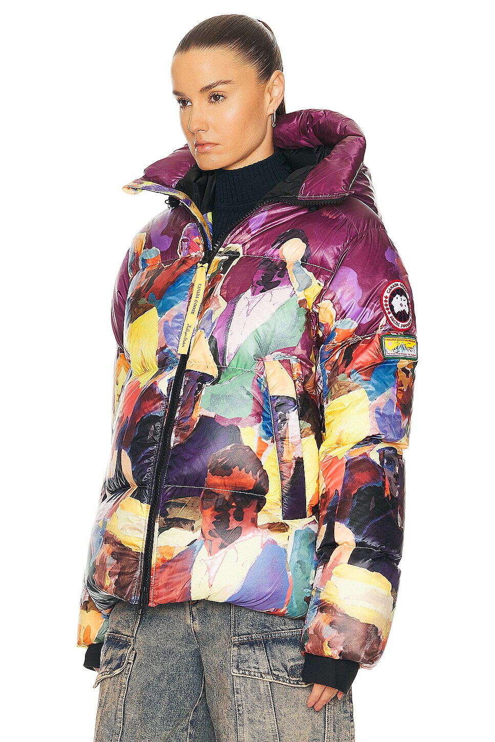 Canada Goose Crofton Puffer For Kidsuper in Crowd Print | FWRD