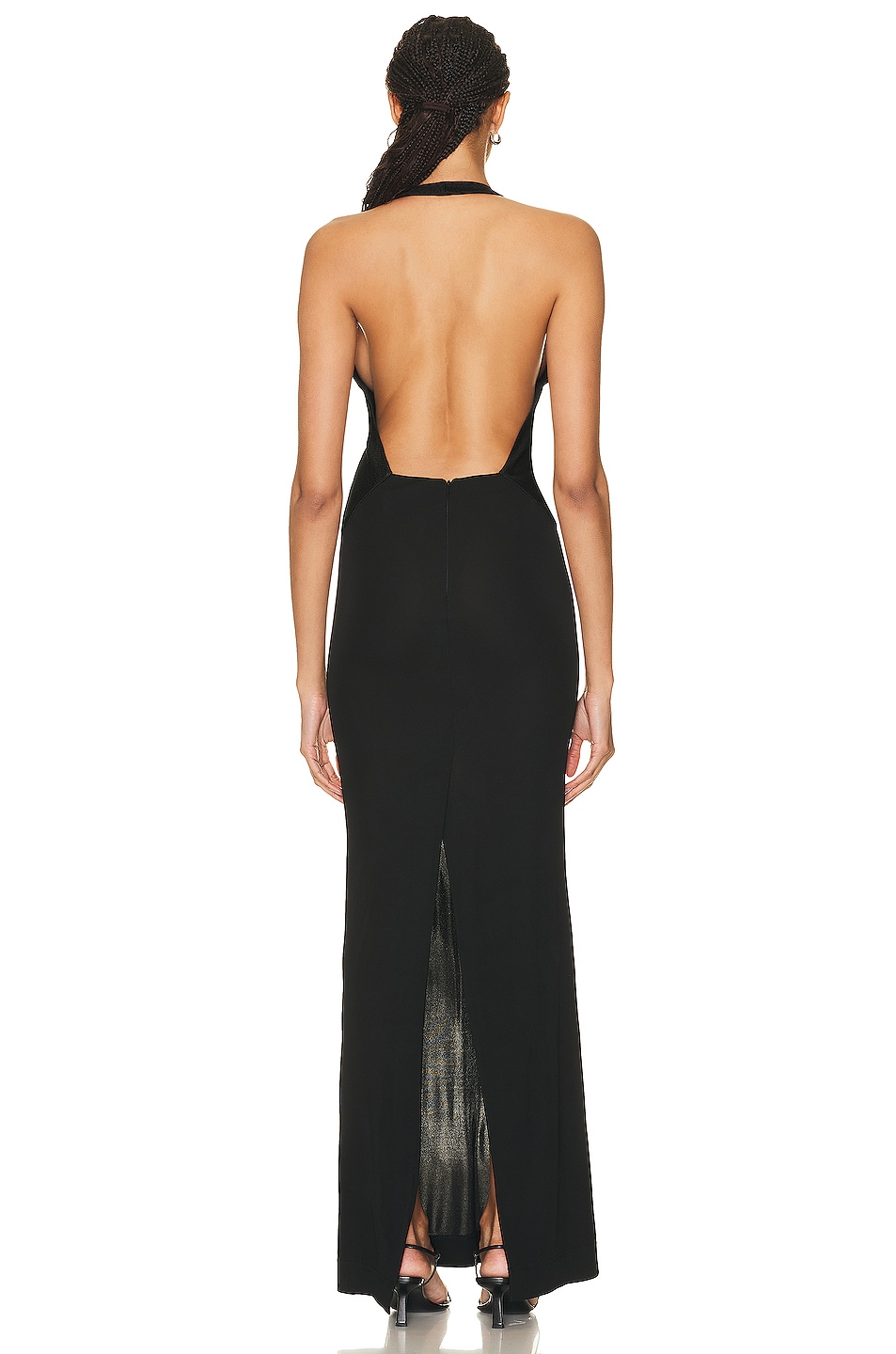 Christopher Esber Tailored Slope Halter Dress in Black | FWRD