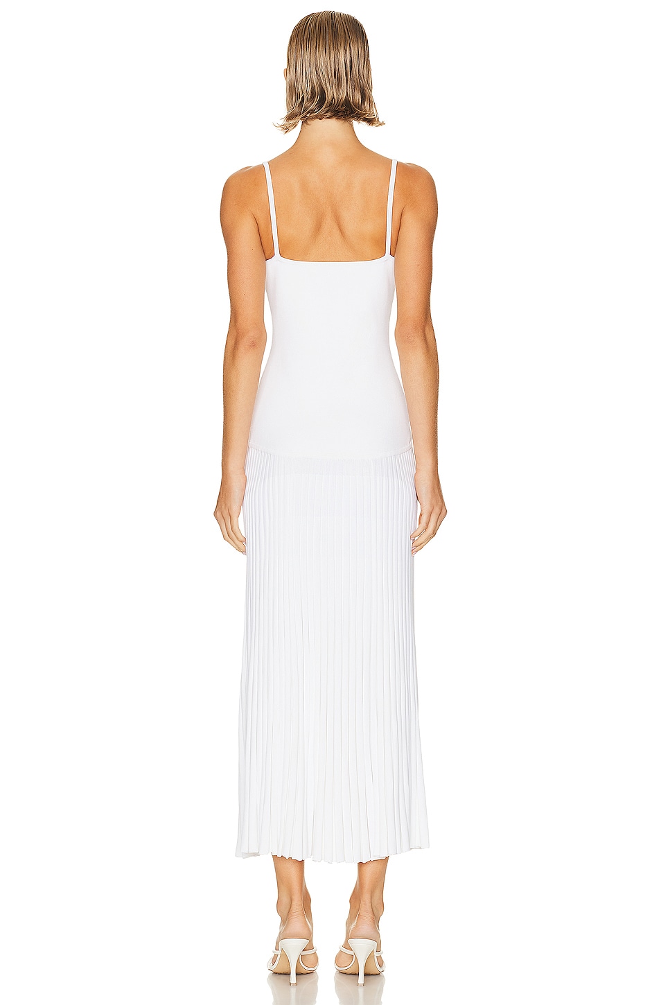 Christopher Esber Salacia Wire Sunray Dress in White | FWRD