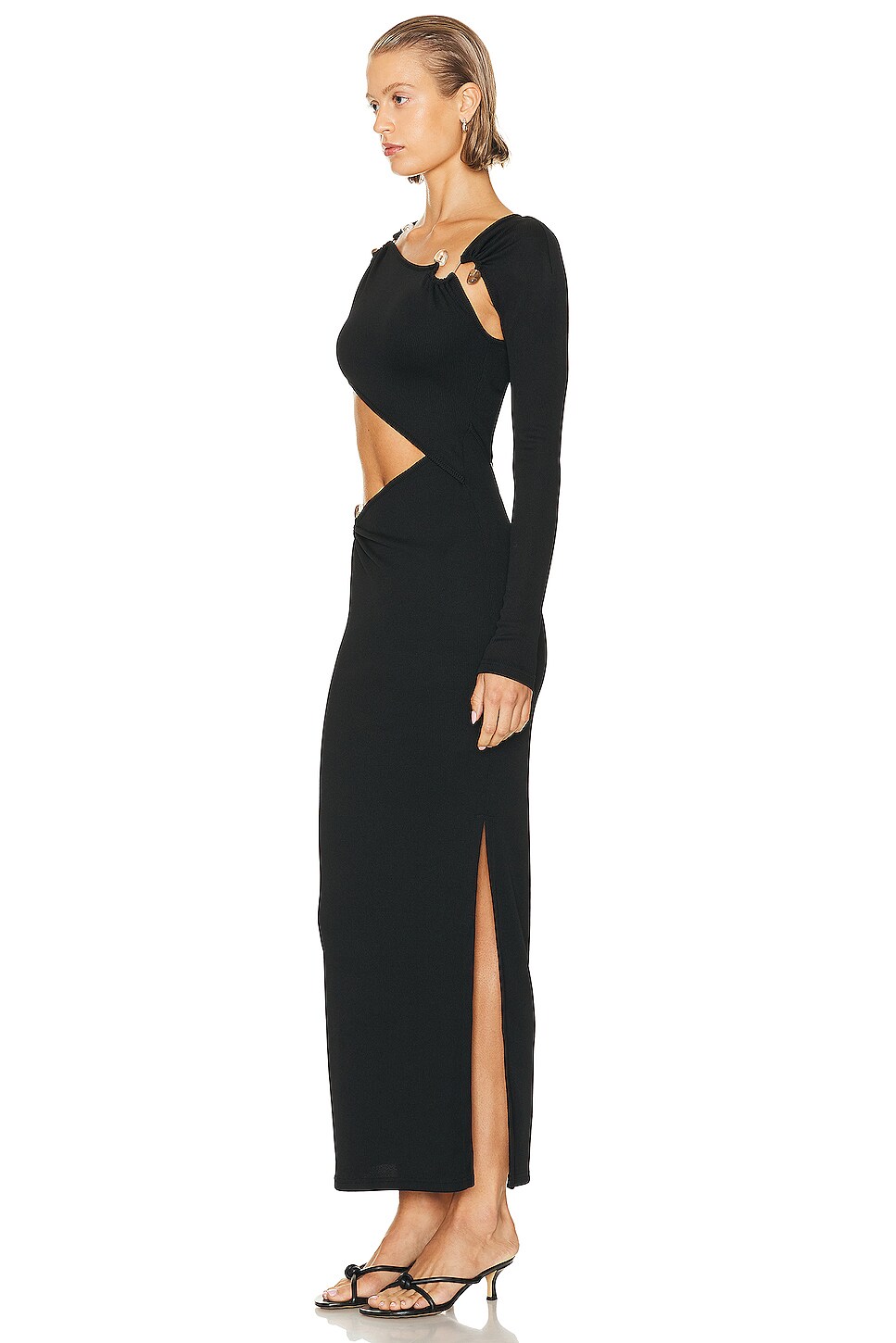 Christopher Esber Callisto Trinity Column Dress in Black | FWRD