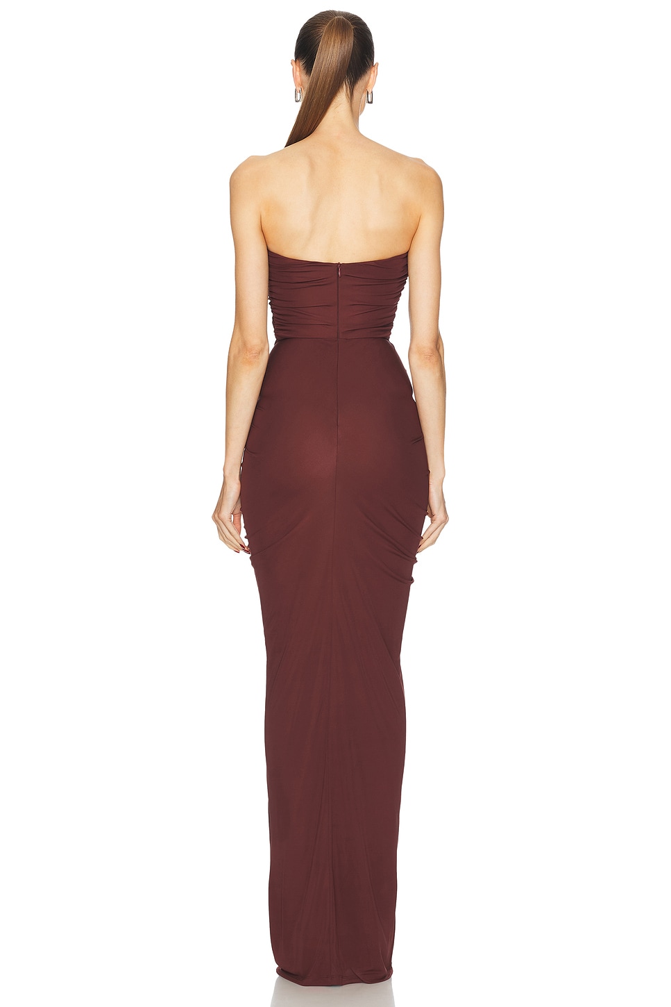 Christopher Esber Bezel Quartz Disconnect Dress in Mahogany | FWRD