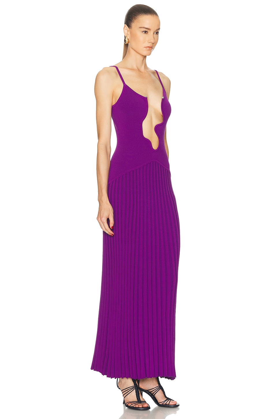 Christopher Esber Salacia Wire Sunray Dress in Pelisse | FWRD