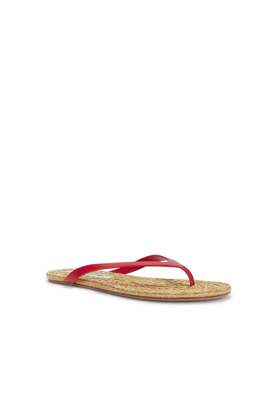 Christopher Esber Palma Flip Flop in Carmine Red & Natural | FWRD