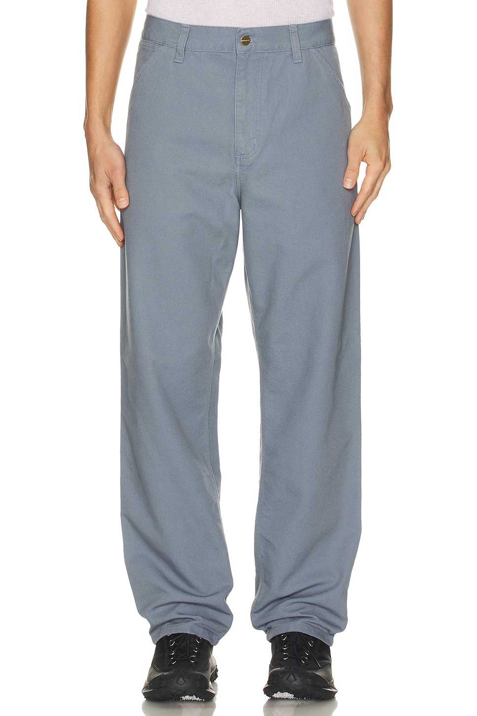 Carhartt WIP Single Knee Pant in Dove Grey Rinsed | FWRD